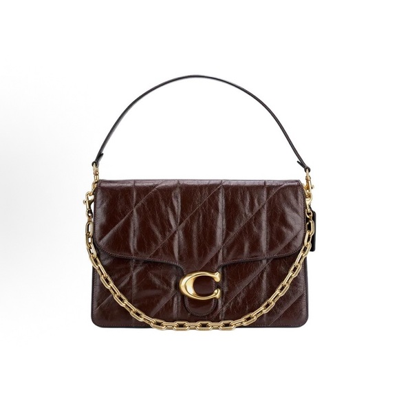 Coach | Bags | Coach Chain Tabby 35 Maple Patent Leather | Poshmark